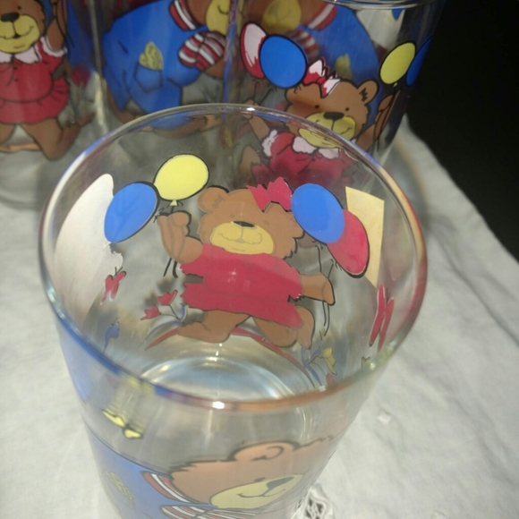 Luminarc | Kitchen | Vintage Luminarc Teddy Bear Glasses | Poshmark